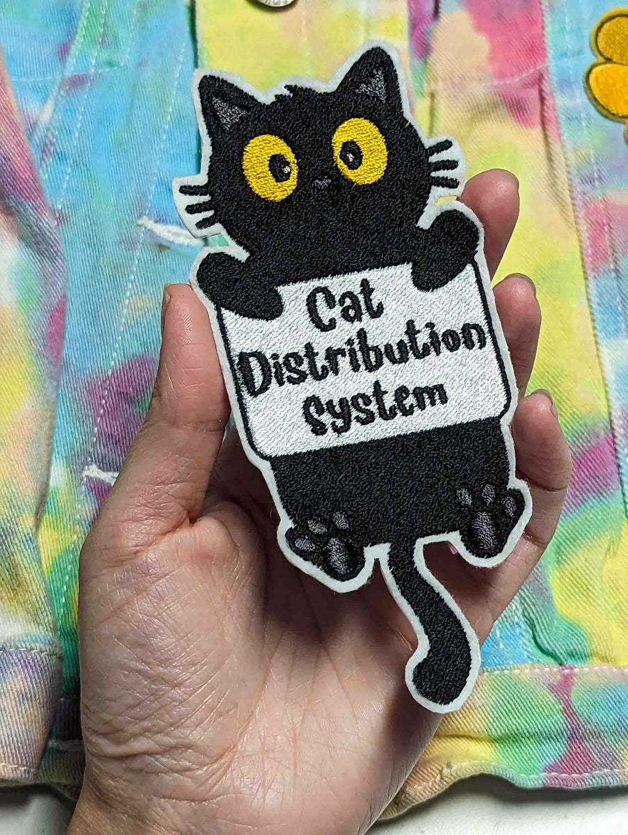 Cat Distribution System Embroidered Iron On Patch – Project Pinup