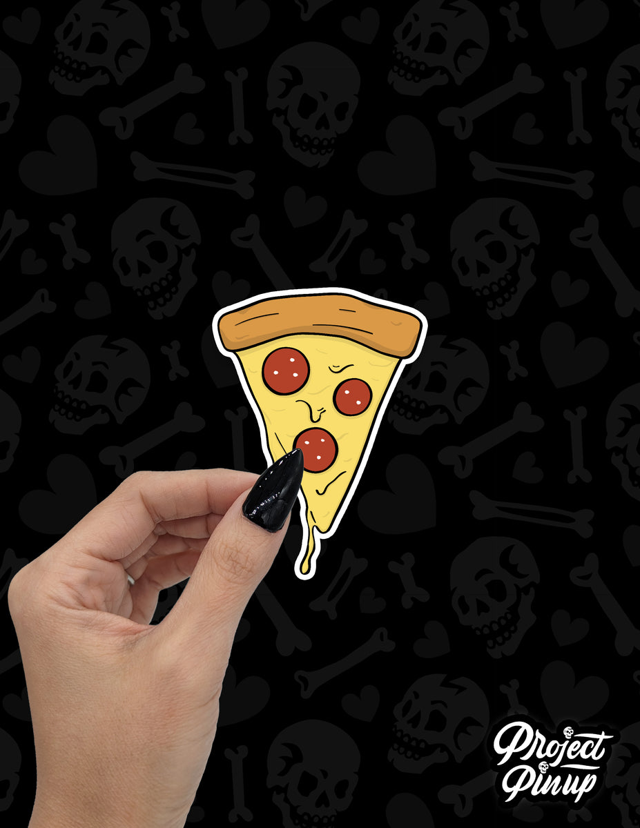 Pepperoni Pizza Slice Vinyl Sticker – Project Pinup