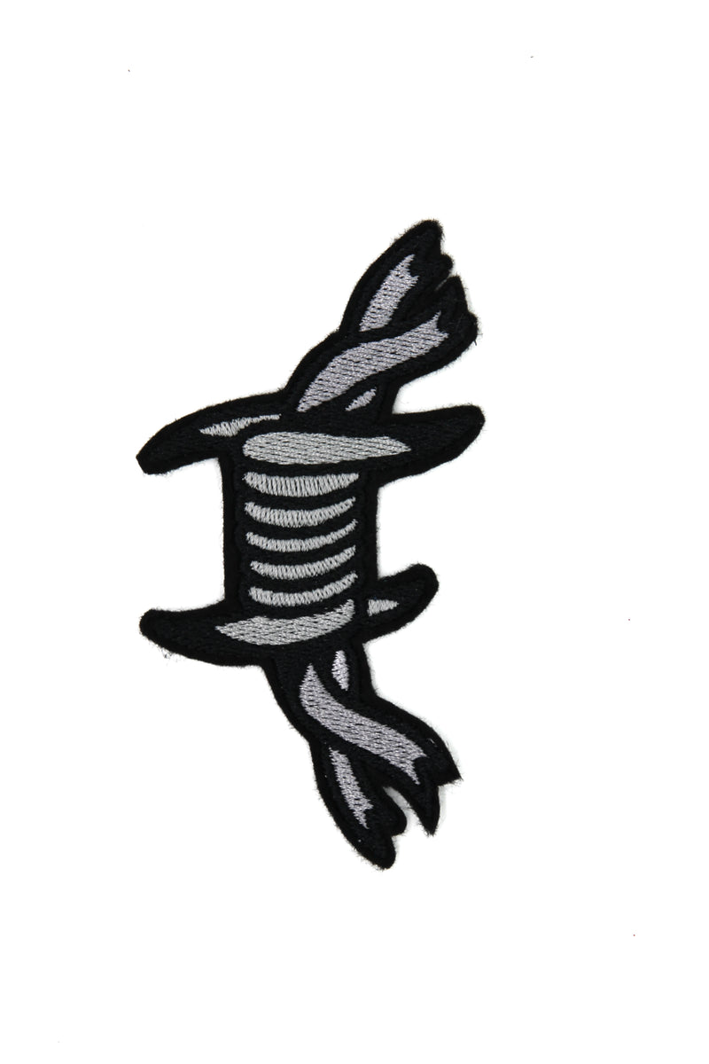 Barbed Wire Iron On Embroidered Patch – Project Pinup