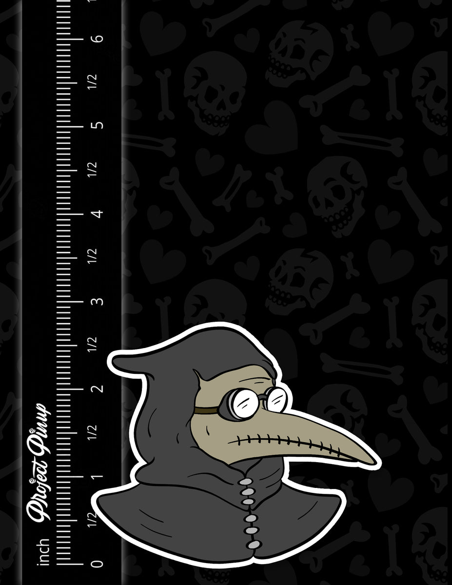 Plague Doctor Vinyl Sticker – Project Pinup