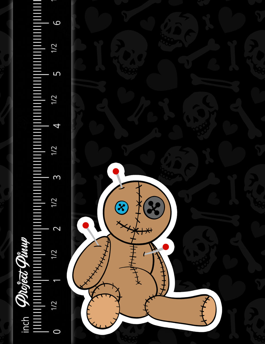 Voodoo Doll Vinyl Sticker – Project Pinup