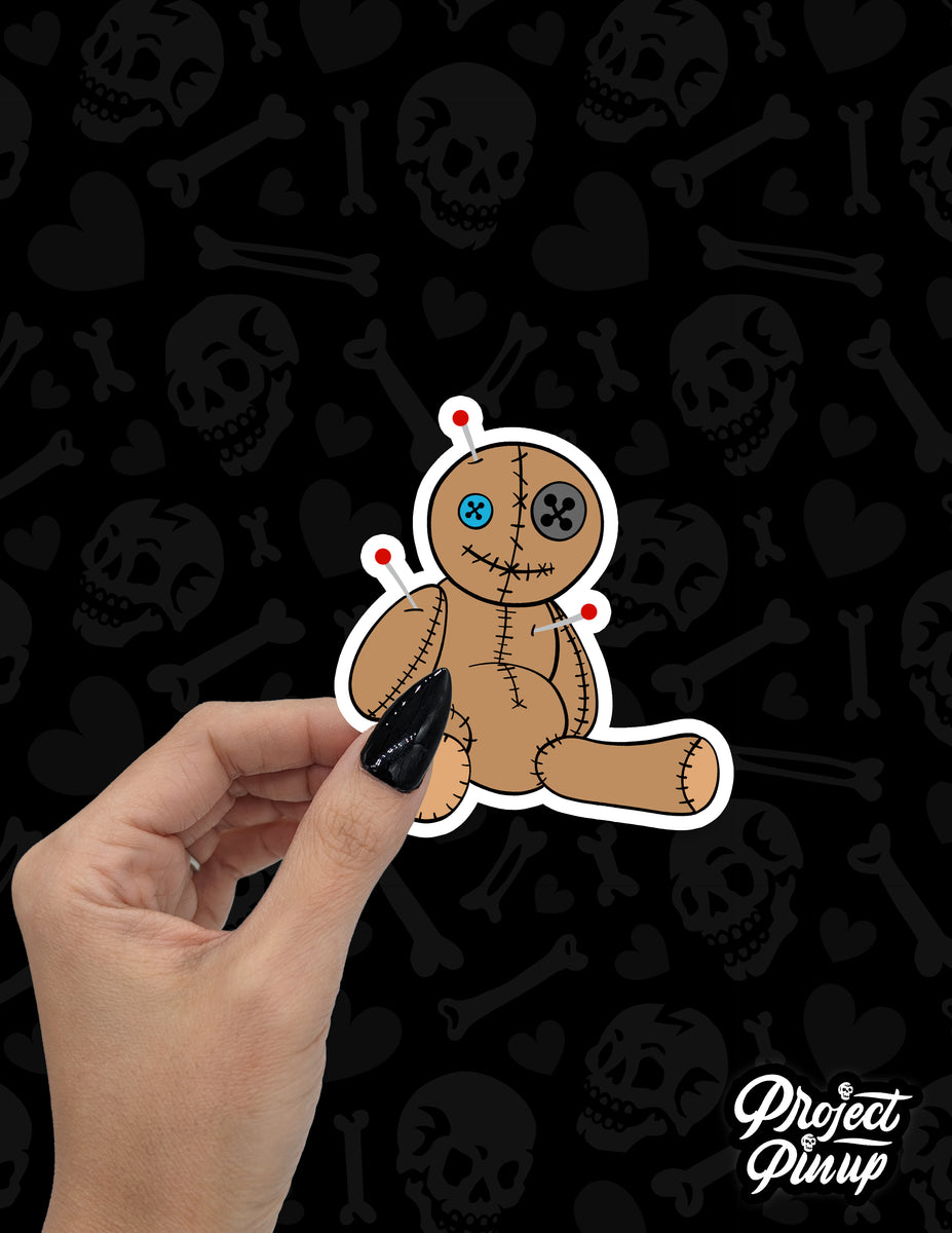 Voodoo Doll Vinyl Sticker – Project Pinup