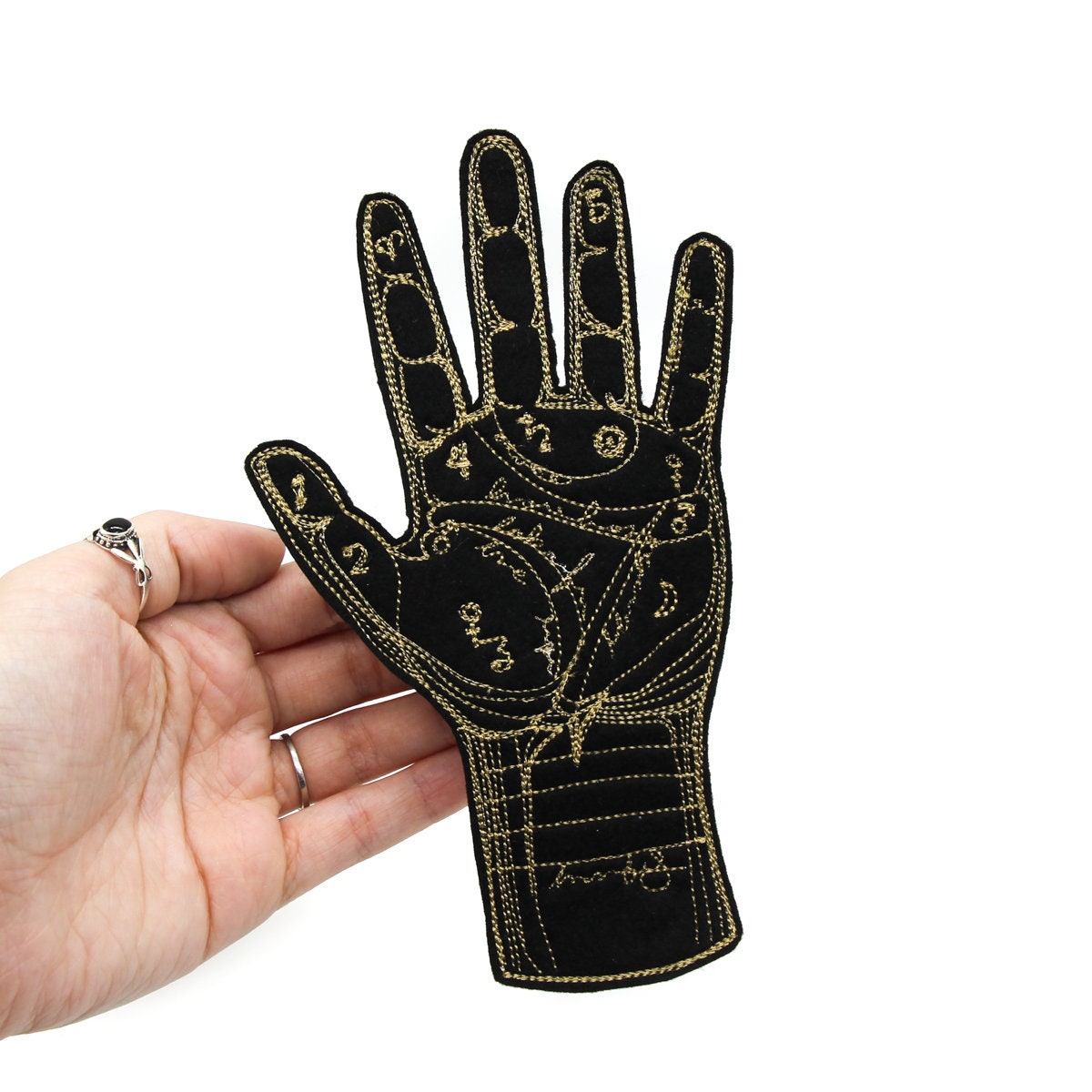 Palmistry Hand Embroidered Iron On Patch – Project Pinup